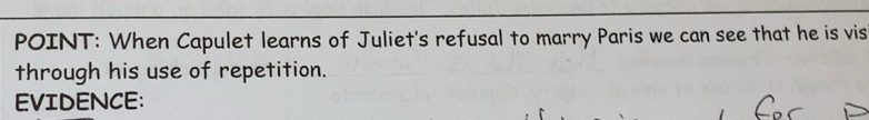 Solved: POINT: When Capulet learns of Juliet's refusal to marry Paris ...