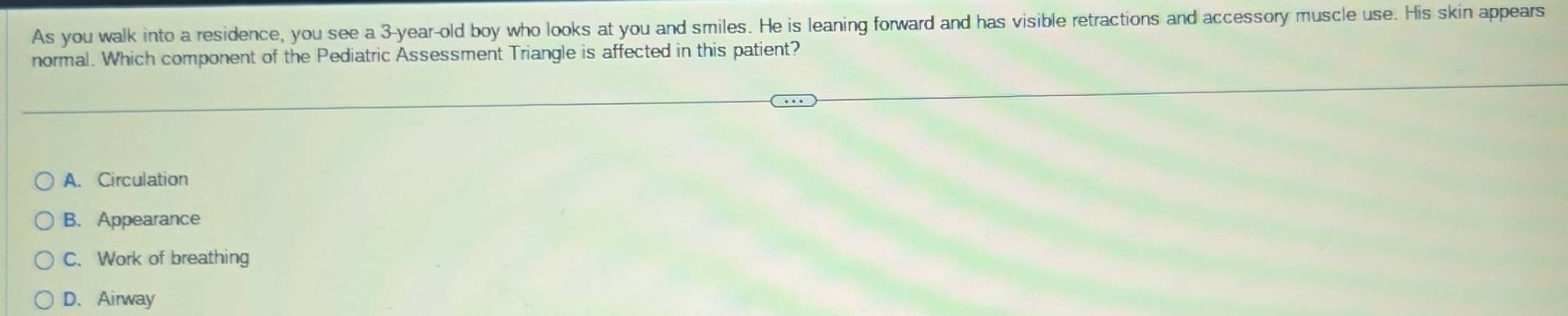 Solved: As you walk into a residence, you see a 3-year-old boy who ...