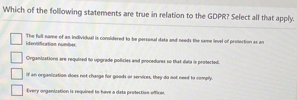 Solved: Which of the following statements are true in relation to the ...