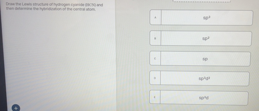 Solved: Draw the Lewis structure of hydrogen cyanide (HCN) and then ...