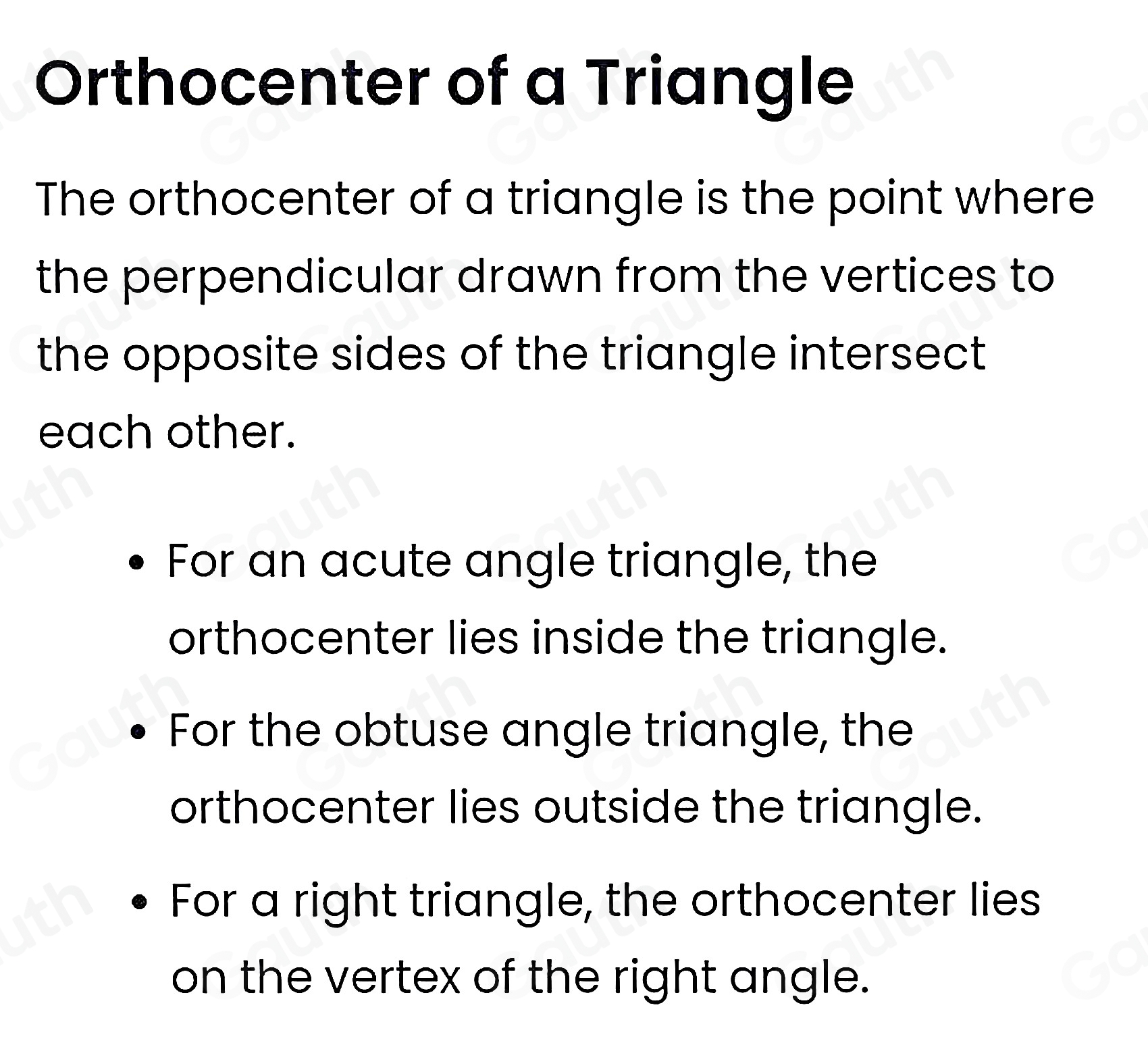 Solved: In this diagram, point P is the orthocenter of ABC. How is the ...