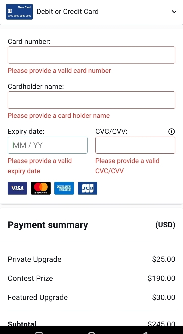 Telah dijawab:New Card Debit or Credit Card oooo ooo oooo oooo Card ...