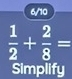 Solved: 6/10 1/2 + 2/8 = Simplify [Math]