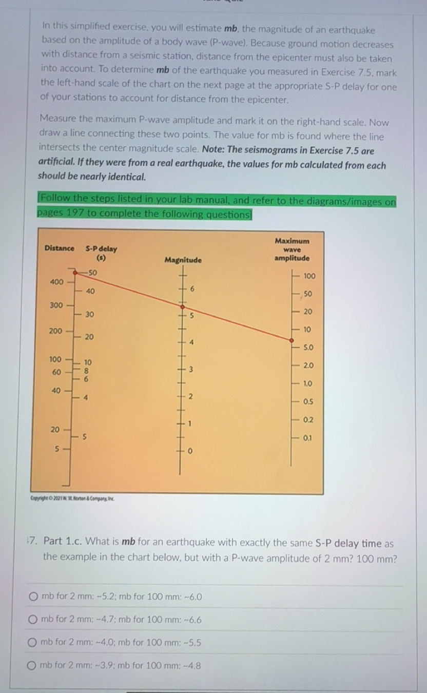 Solved: In this simplified exercise, you will estimate mb, the ...