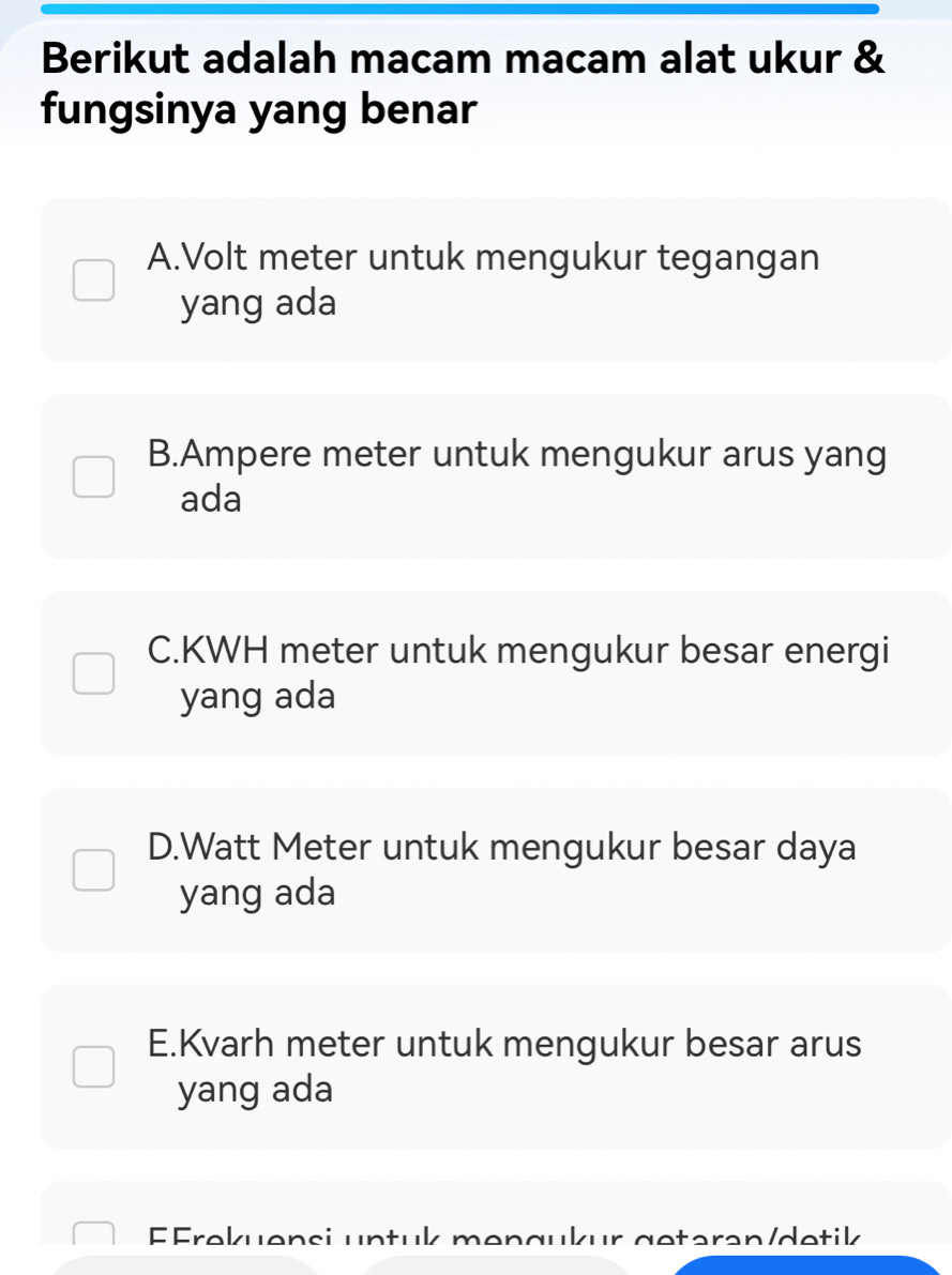 Telah dijawab:Berikut adalah macam macam alat ukur & fungsinya yang ...