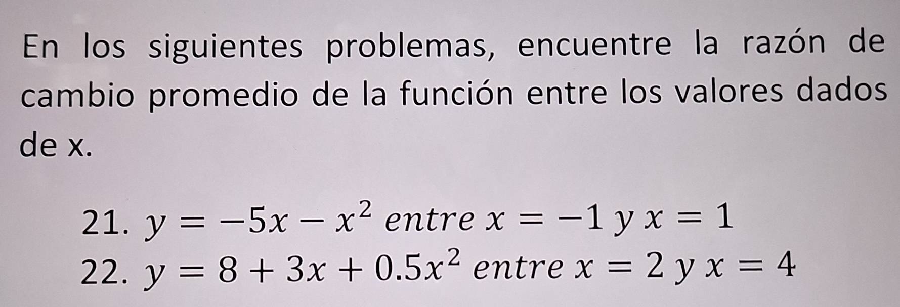 Resuelto:En los siguientes problemas, encuentre la razón de cambio ...