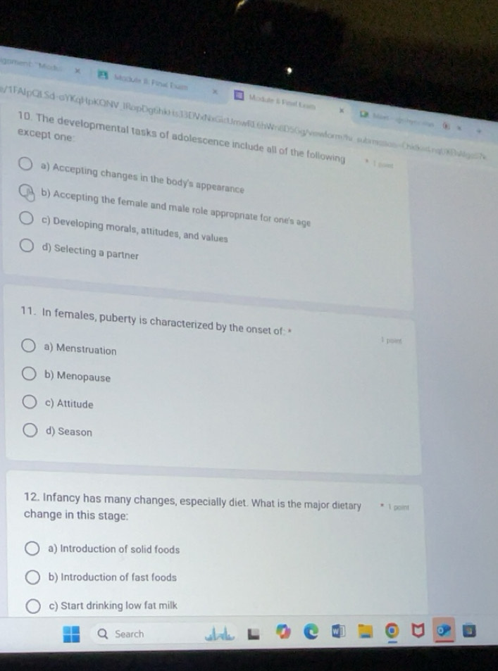 Solved: gon Module I: Final Exim Module II Final Eeam t/1FAIpQLSd ...