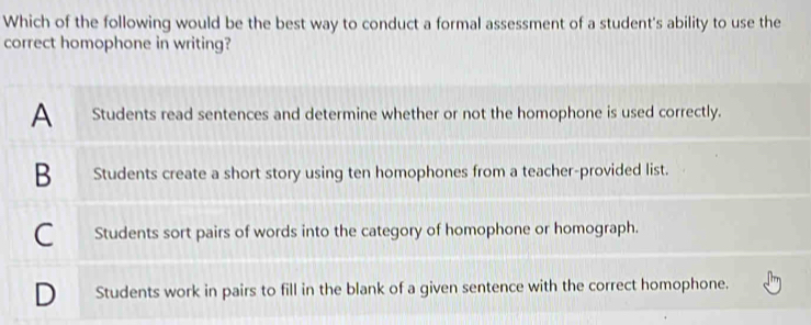 Solved: Which of the following would be the best way to conduct a ...