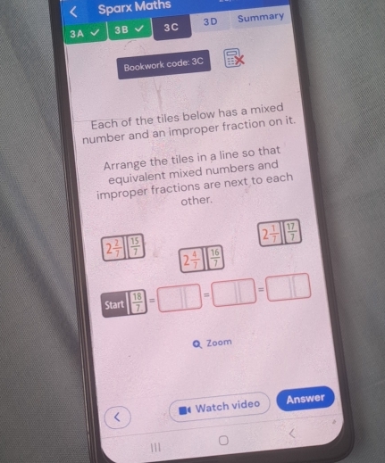 Solved: Sparx Maths 3A 3B 3C 3D Summary Bookwork code: 3C Each of the ...