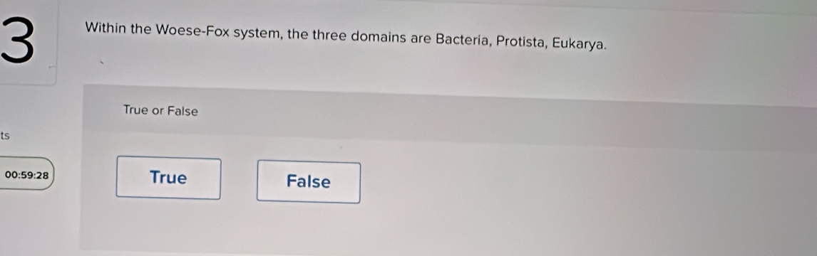 Solved: Within the Woese-Fox system, the three domains are Bacteria ...