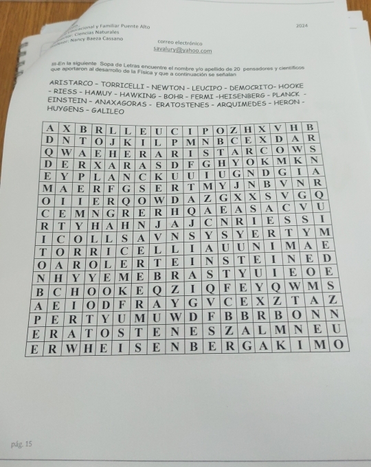 Solved: Ctor: Nancy Baeza Cassano e Ciências Naturales cacional y ...