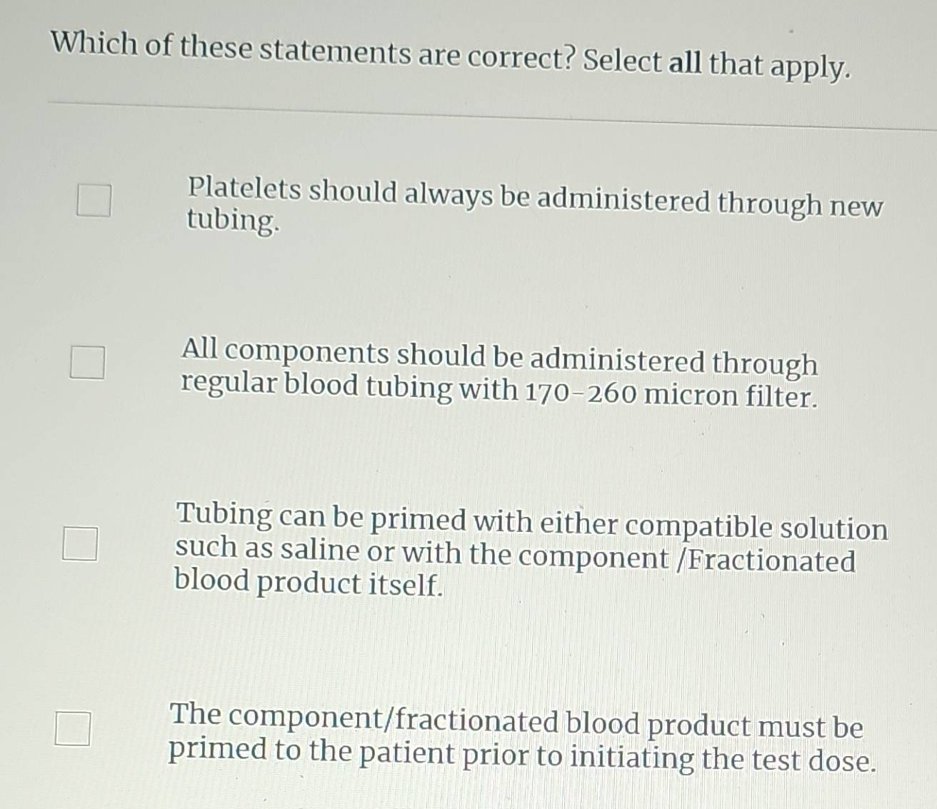 Solved: Which of these statements are correct? Select all that apply ...
