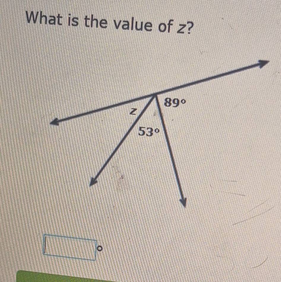 Gelöst:What is the value of z?