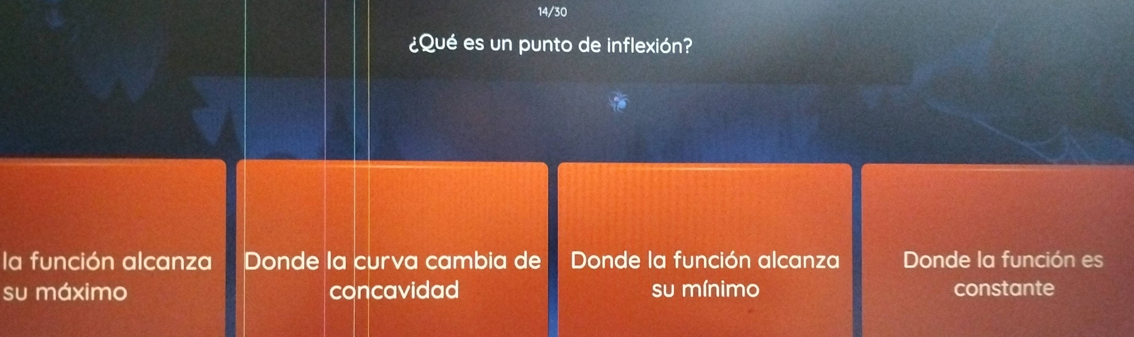 Resuelto:14/30 ¿Qué es un punto de inflexión? la función alcanza Donde ...