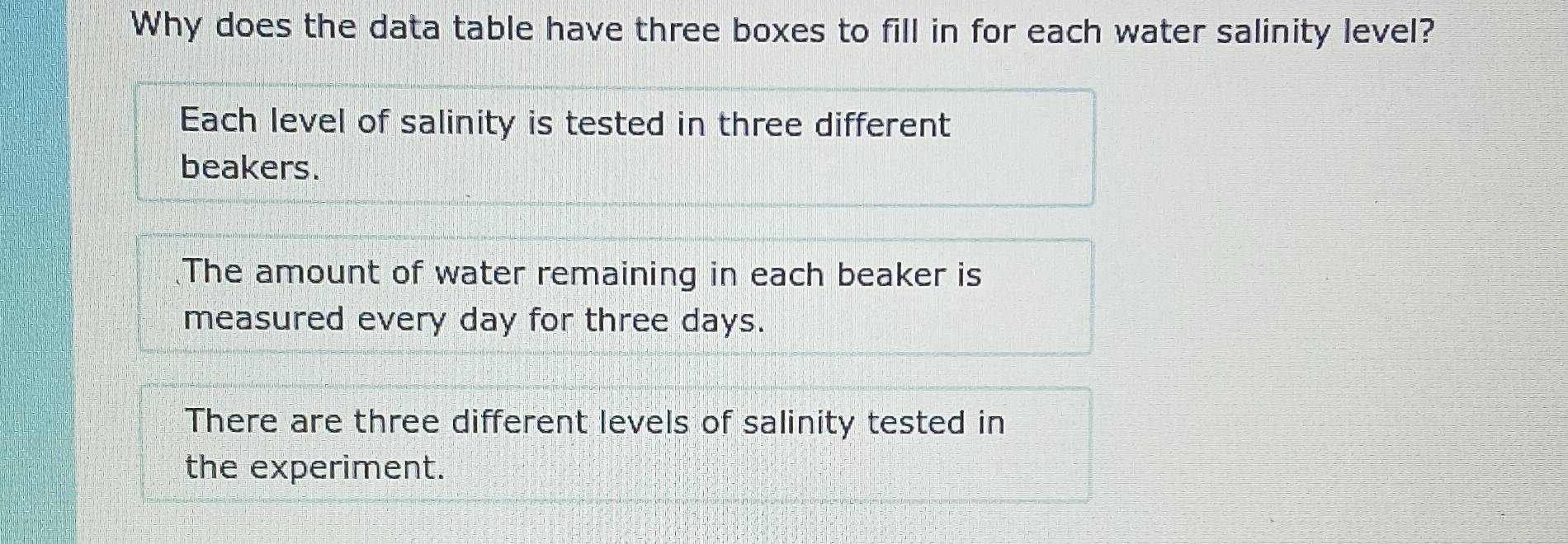 Solved: Why does the data table have three boxes to fill in for each ...