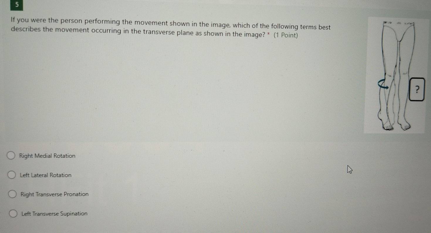 Solved: If you were the person performing the movement shown in the ...