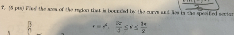 Solved: Find the area of the region that is bounded by the curve and ...