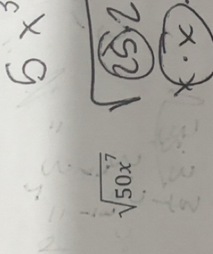 Solved: sqrt[7](50x^7) [Math]