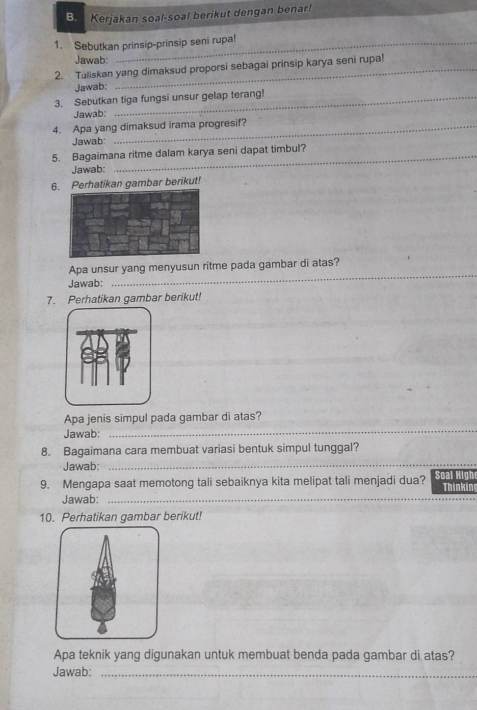 Telah dijawab:Kerjakan soal-soal berikut dengan benar! 1. Sebutkan ...