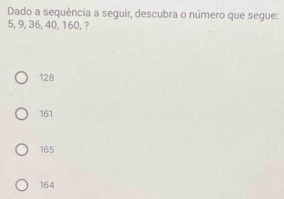 Resolvido:Dado a sequência a seguir, descubra o número que segue: 5, 9 ...
