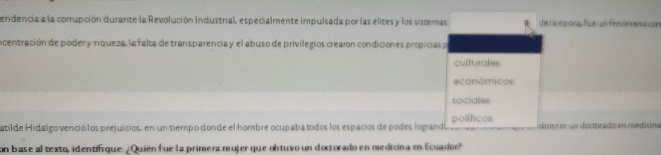Resuelto:endencia a la corrupción durante la Revolución Industrial ...