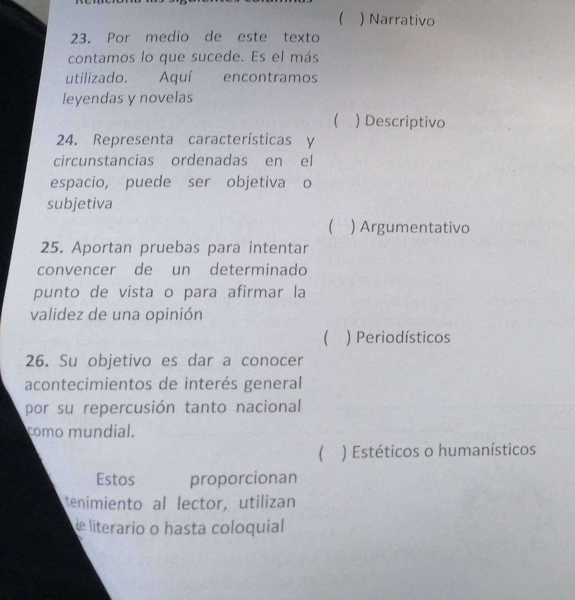 Resuelto:) Narrativo 23. Por medio de este texto contamos lo que sucede ...
