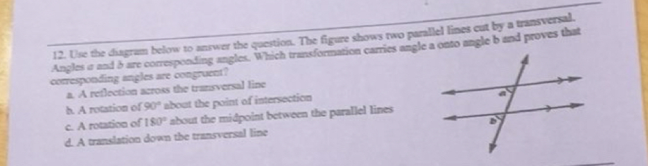 Solved: Use the chagram below to answer the question. The figure shows ...
