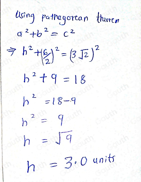 Solved: Each vertical cross-section of the triangular prism shown below ...