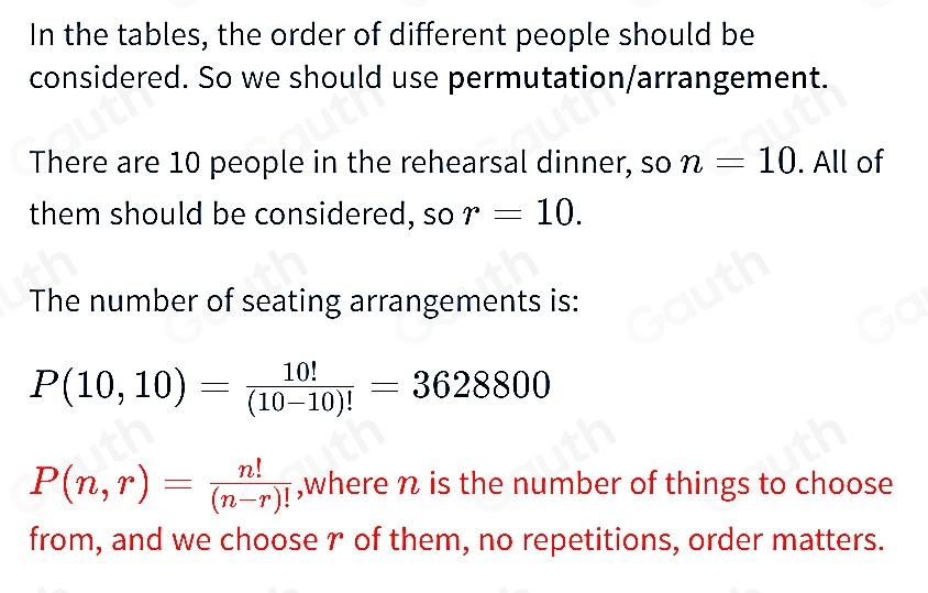 Solved: At a rehearsal dinner the night before a wedding, the bride and ...
