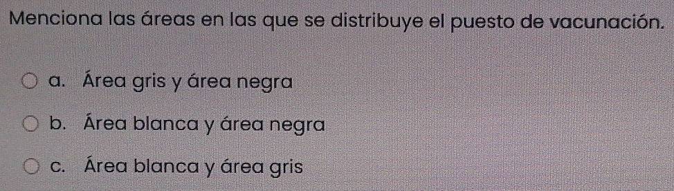 Resuelto:Menciona las áreas en las que se distribuye el puesto de ...