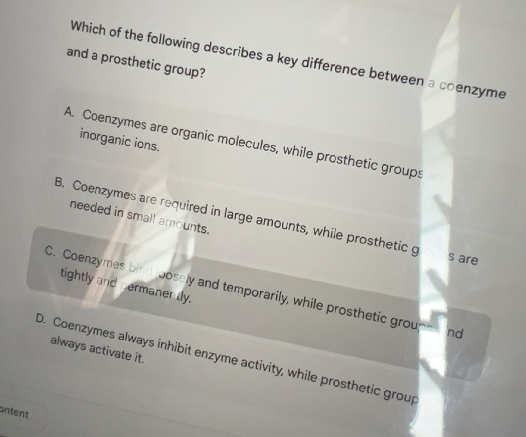 Selesai:Which of the following describes a key difference between a ...