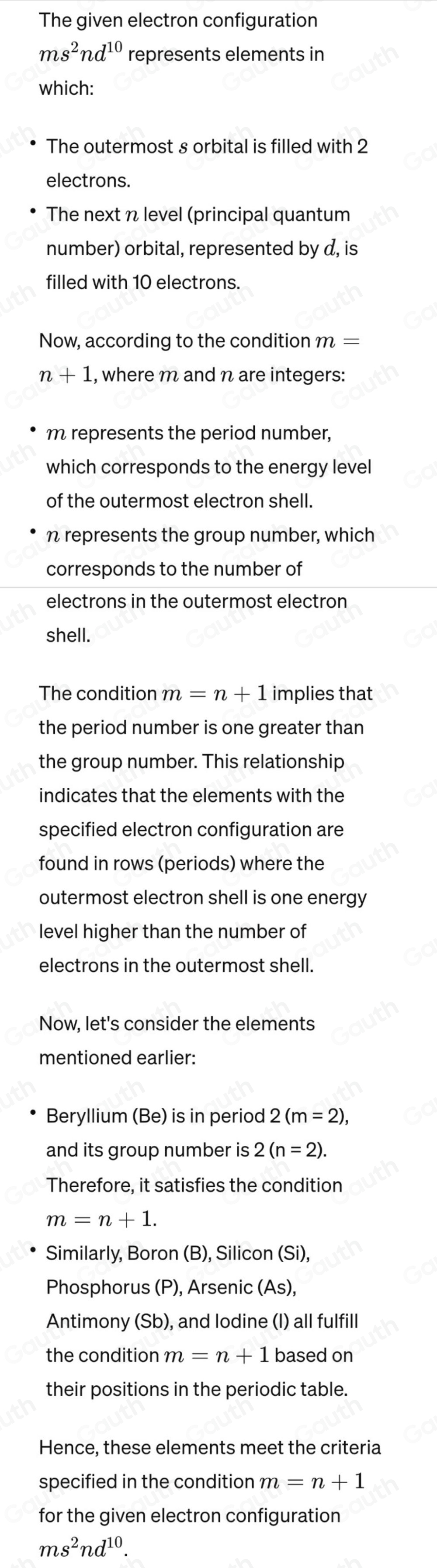 Solved: In the Periodic Table below, shade all the elements for which ...