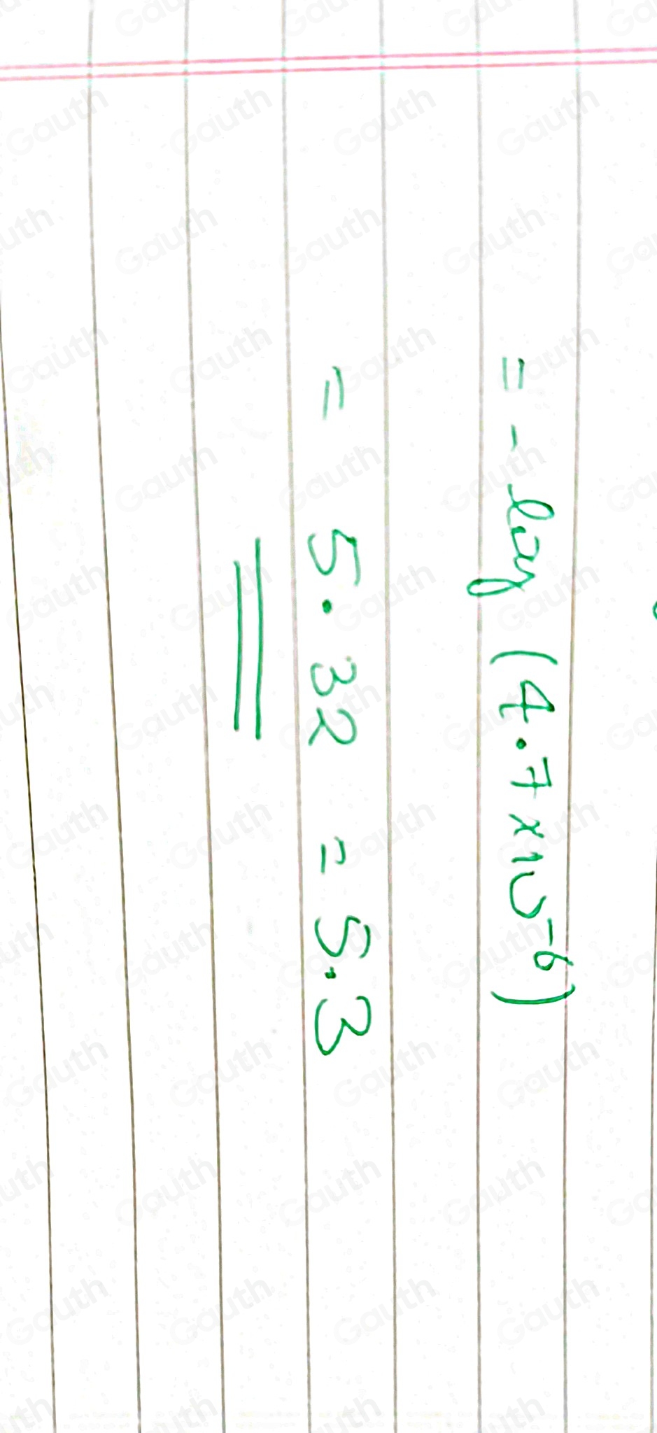 Solved: The formula for the pH of a solution of hydronium ions is given ...