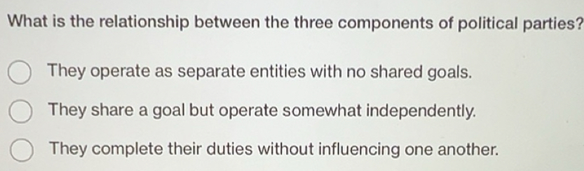 Solved: What is the relationship between the three components of ...