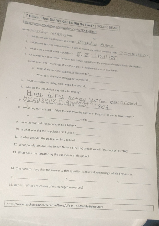 Solved: Billion: How Did We Get So Big So Fast? | SKUNK BEAR https ...