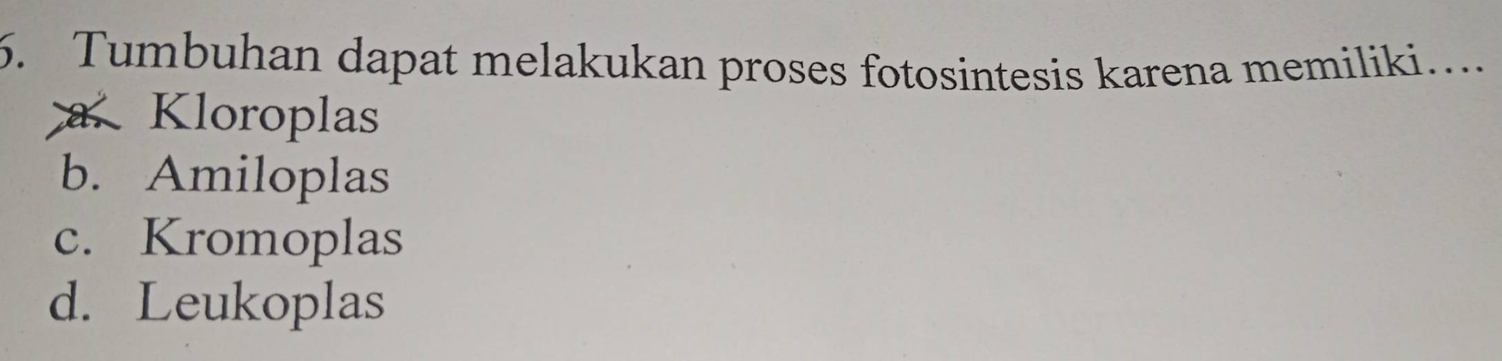Telah dijawab:Tumbuhan dapat melakukan proses fotosintesis karena ...