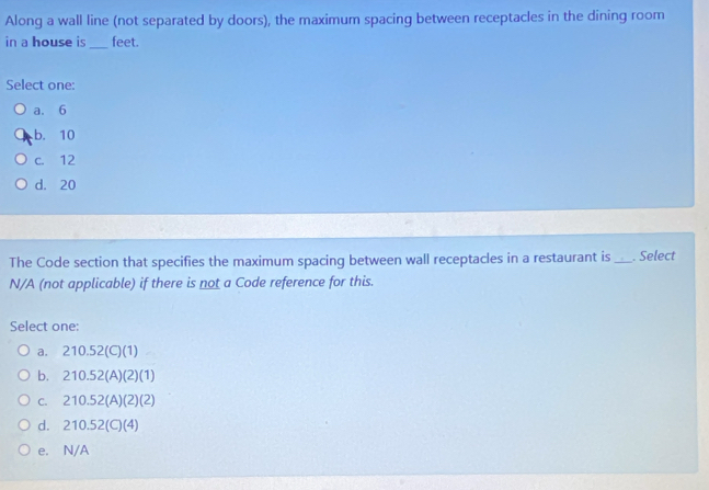 Solved: Along a wall line (not separated by doors), the maximum spacing ...