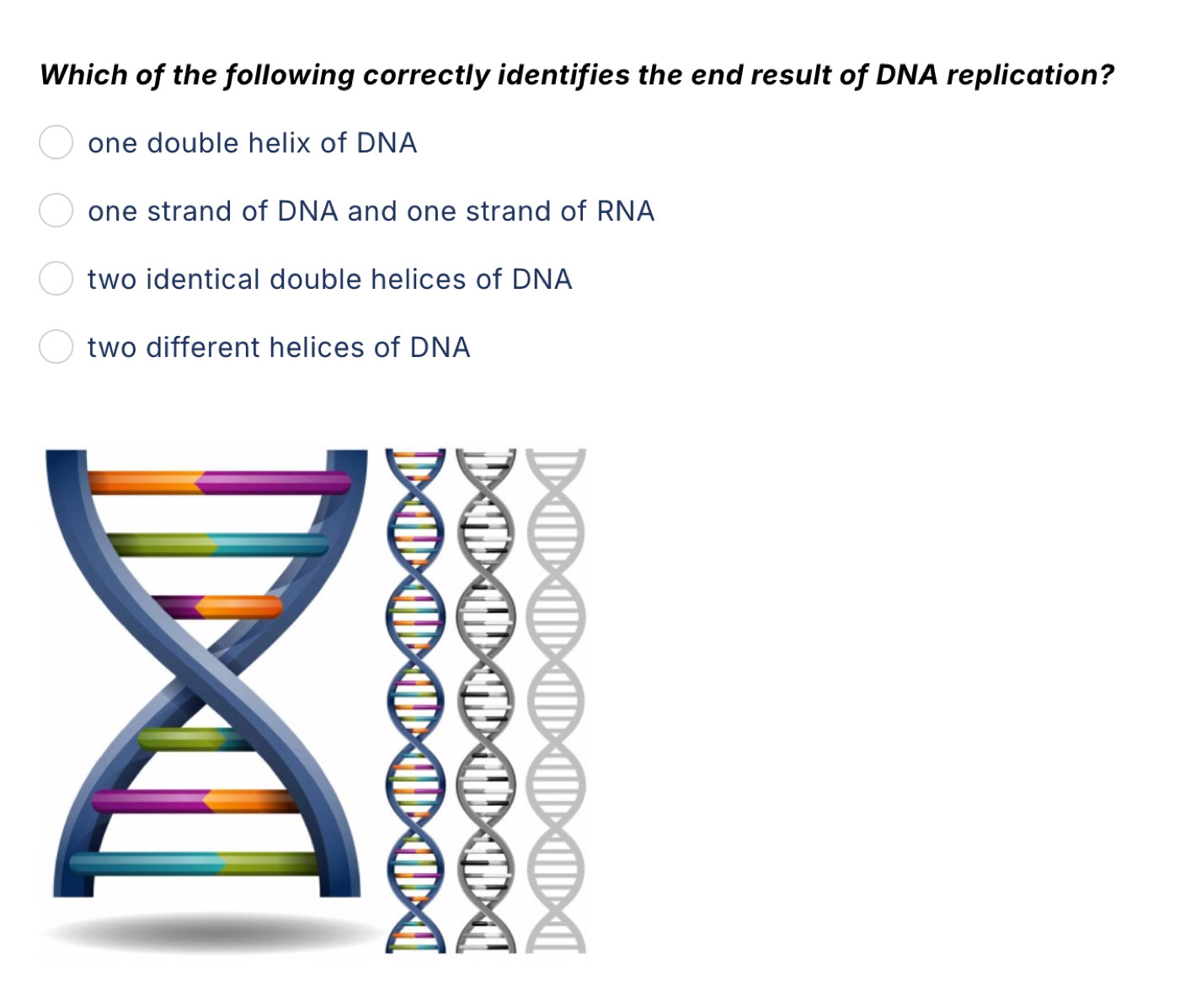Solved: Which of the following correctly identifies the end result of ...