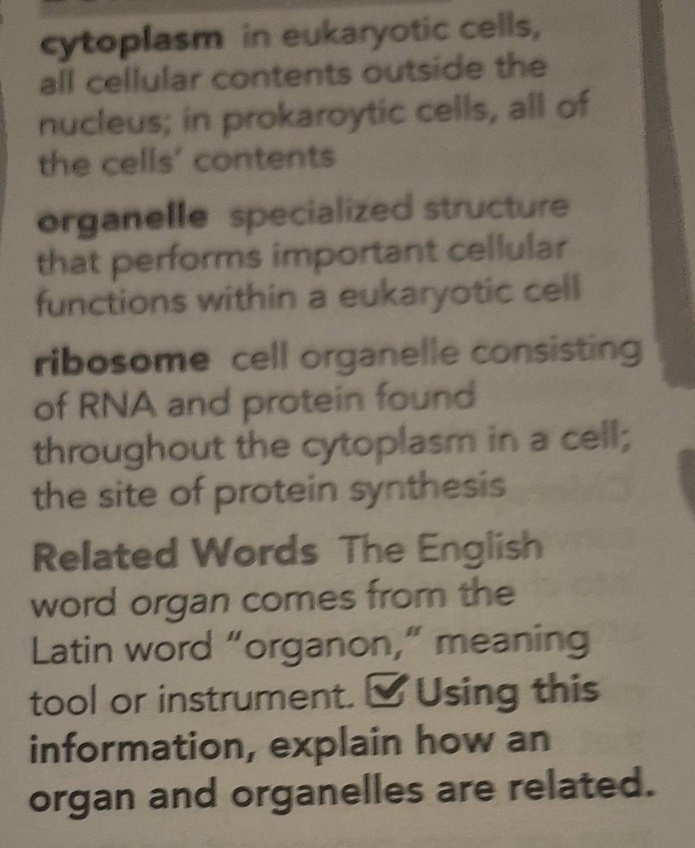 Gelöst:cytoplasm in eukaryotic cells, all cellular contents outside the ...