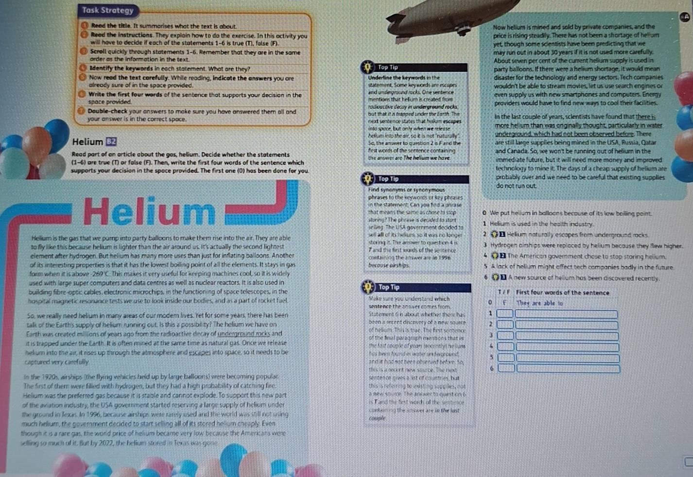 Risolto:Task Strategy Read the title. It summarises what the text is ...