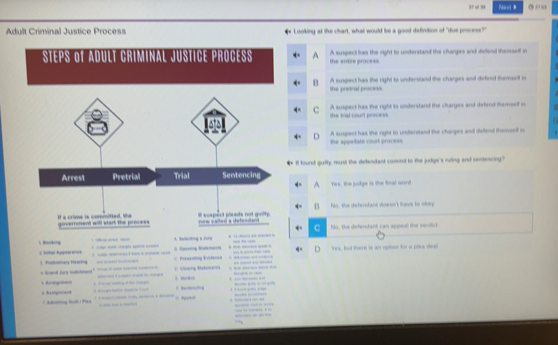 Solved: 3?ut39 NoxtB 09 2783 Adult Criminal Justice Process ** Looking ...