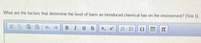 Solved: What are the factors that determine the level of harm an ...