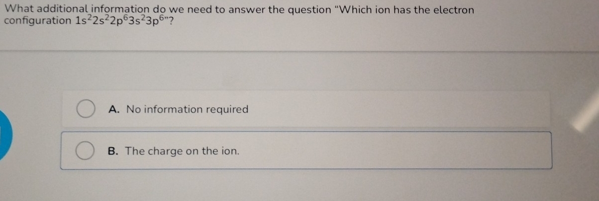 Solved: What additional information do we need to answer the question ...