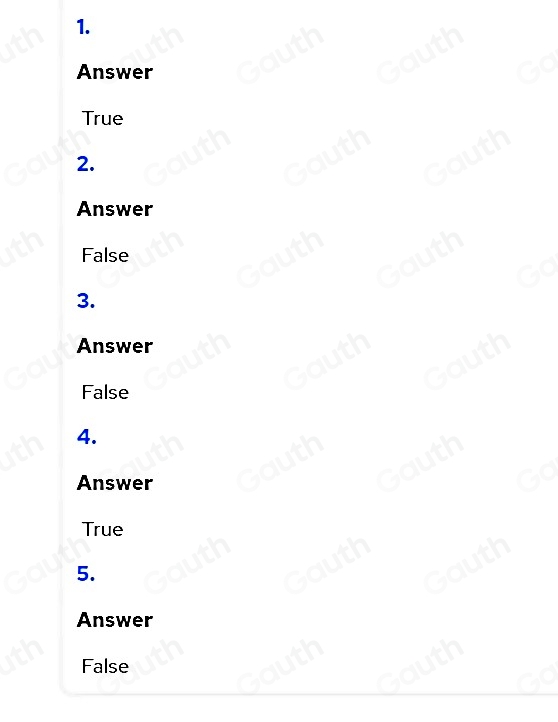 Solved: Are the following statements true or false? ？ 1. Every tree is ...