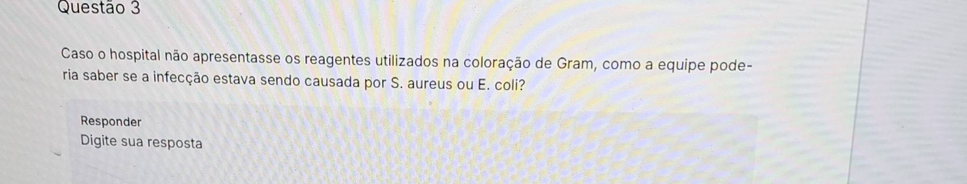 Resolvido:Caso o hospital não apresentasse os reagentes utilizados na ...