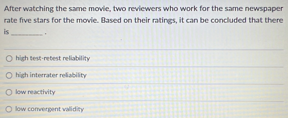 Solved: After watching the same movie, two reviewers who work for the ...