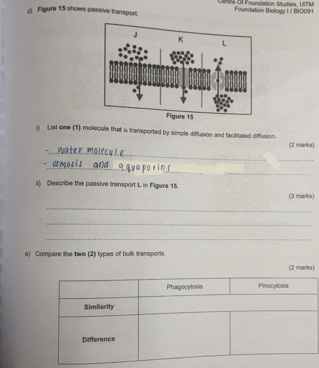Selesai:Centre Of Foundation Studies, UiTM Foundation Biology I ...