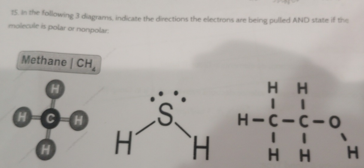 Gelöst:In the following 3 diagrams, indicate the directions the ...