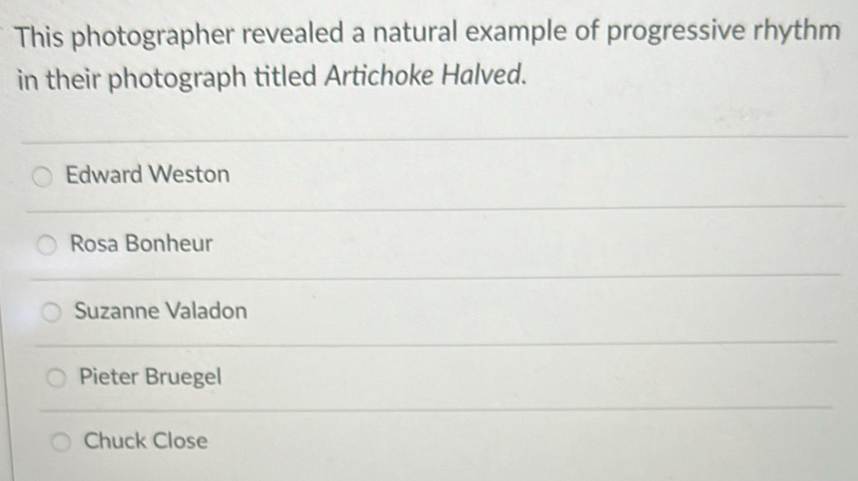 Solved: This photographer revealed a natural example of progressive ...