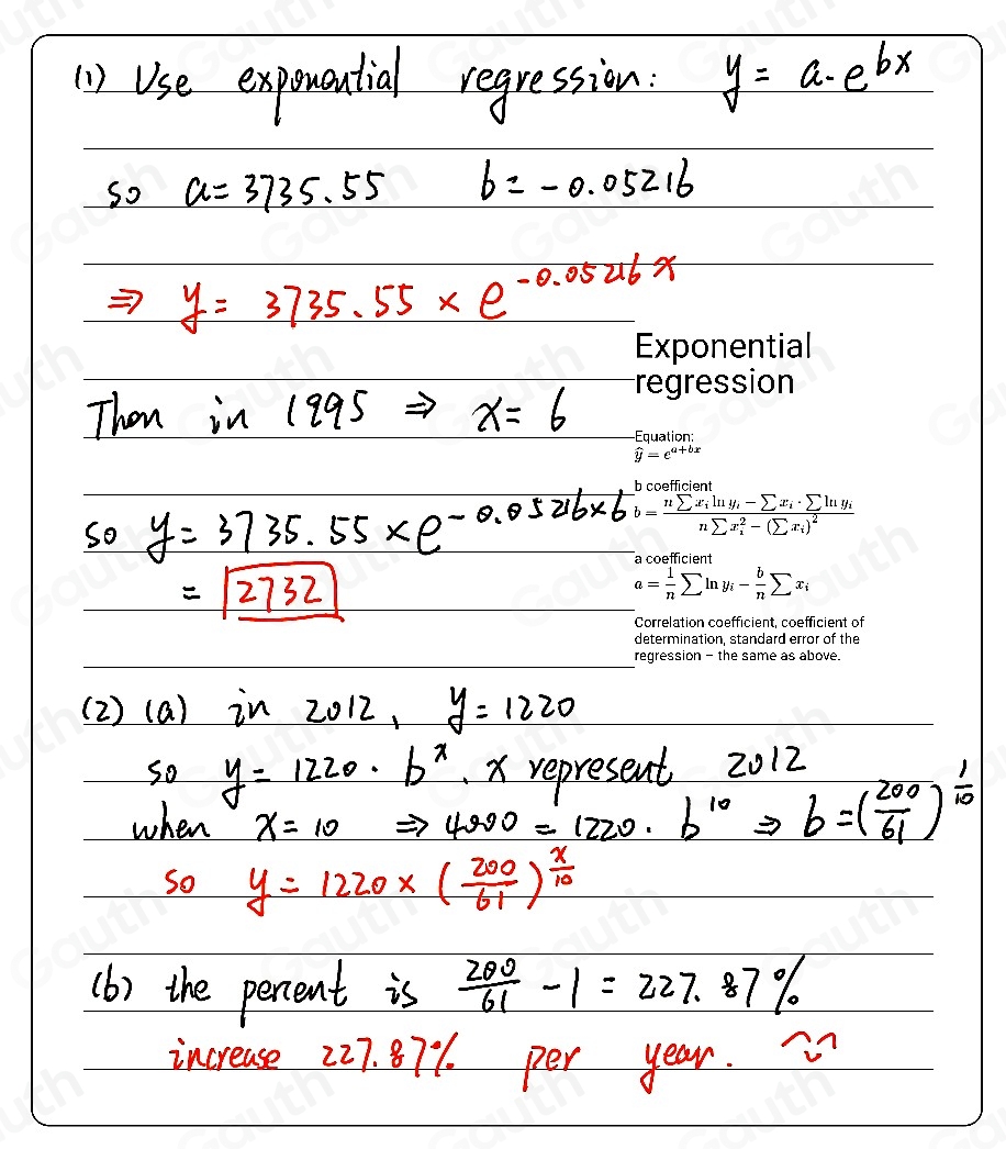 Solved: The Problem The population of a small mining town is given in ...